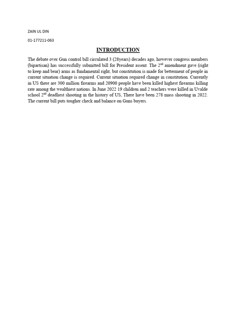 US Constitution Assigment 01 | PDF