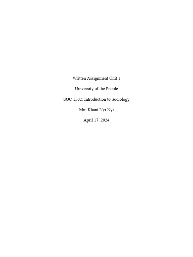 SOC 1502 Written Assignment Unit 1 | PDF | Popular Culture & Media Studies | Social Media