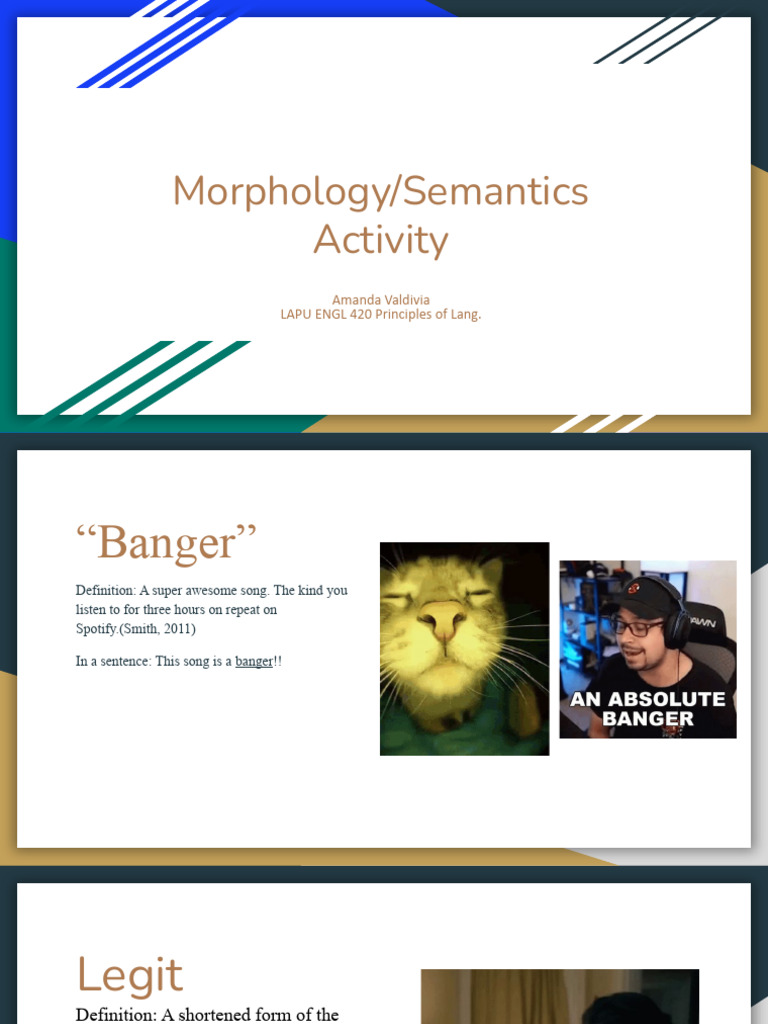 Morphology Semantics - 3-2 | Download Free PDF | Adolescence | Word