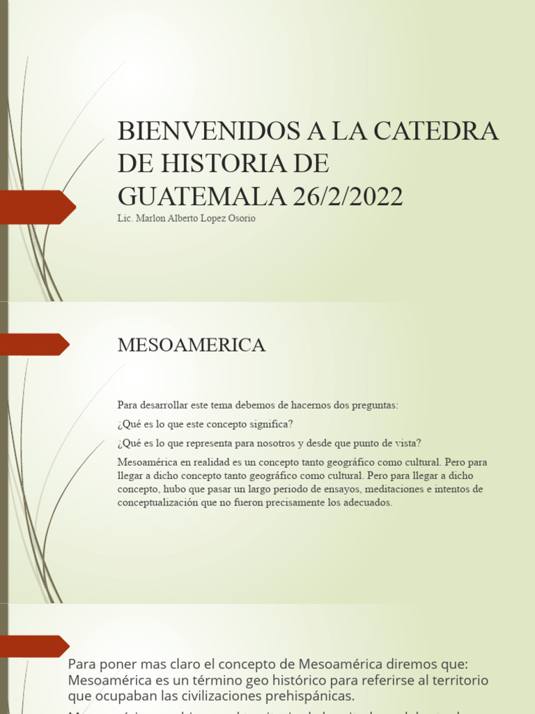 Catedra Historia de Guatemala 2 26-2-2022 | PDF | Mesoamérica | Imperio ...