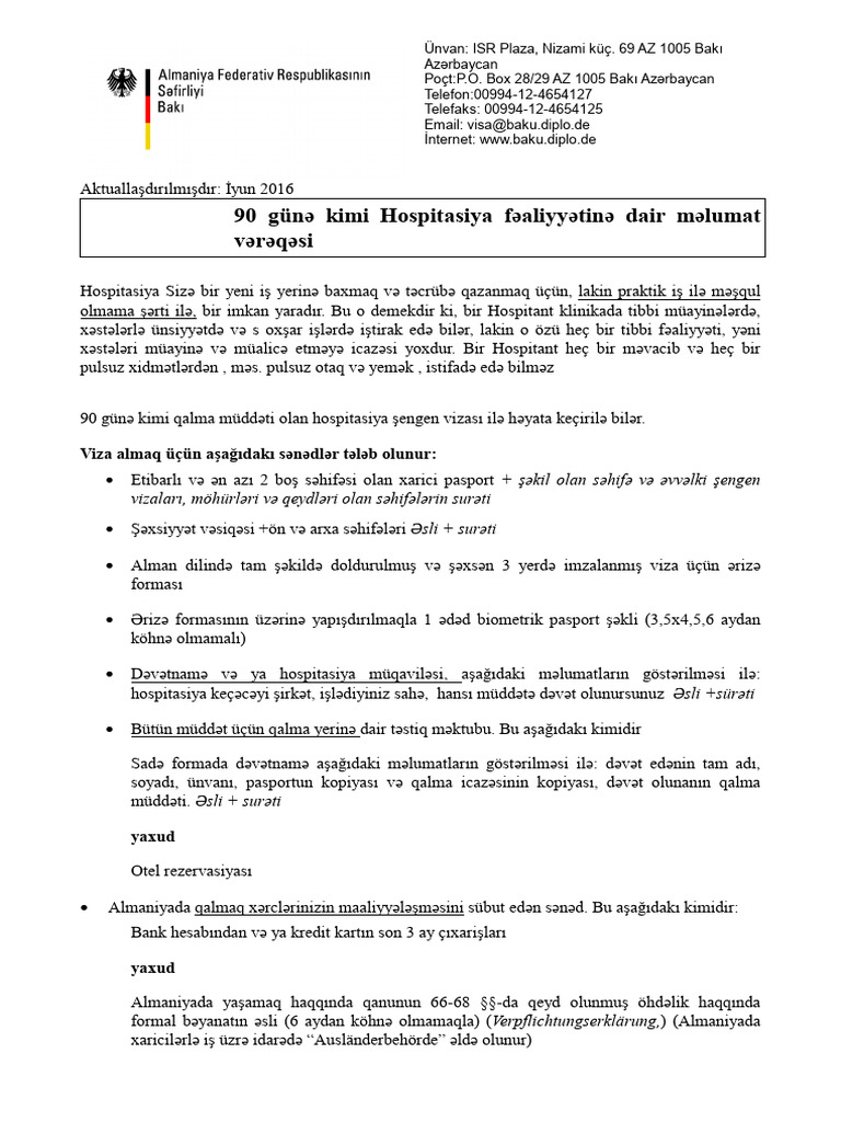 Hospitation Bis 90 Tagen | PDF