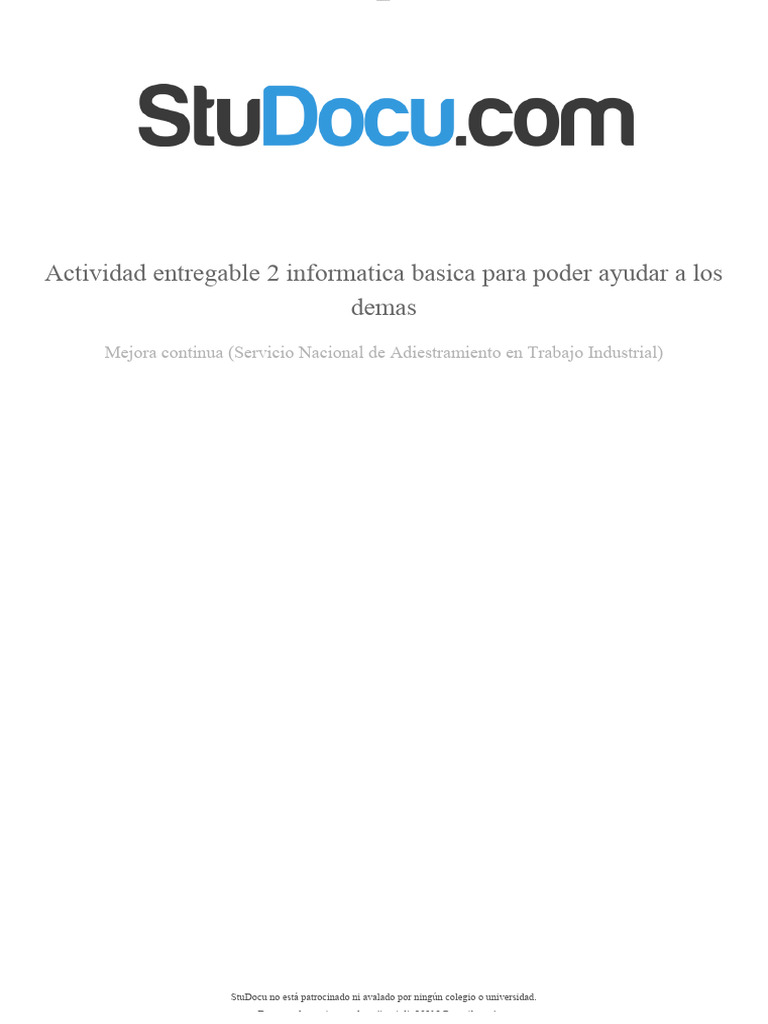 Actividad Entregable 2 Informatica Basica | PDF | Perú | Elecciones