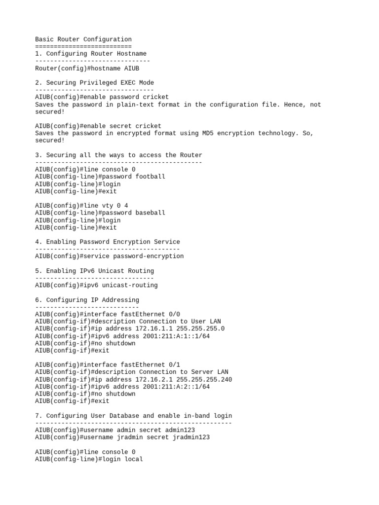 Basic | PDF | I Pv6 | Password