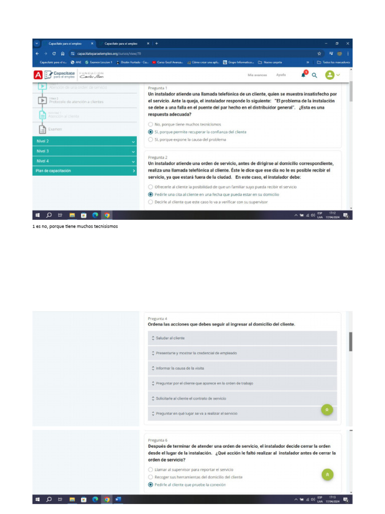 Instalador de Cables de Cobre Nivel 1 Leccion 2 | PDF