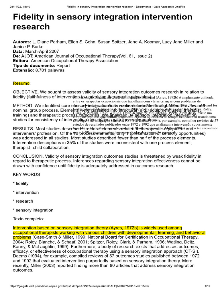 Parham et al, 2007 - fidelity measure | PDF | Psychotherapy ...