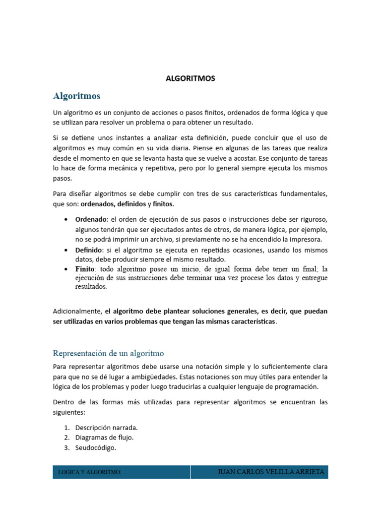 5 Algoritmos | PDF | Algoritmos | Lenguaje de programación