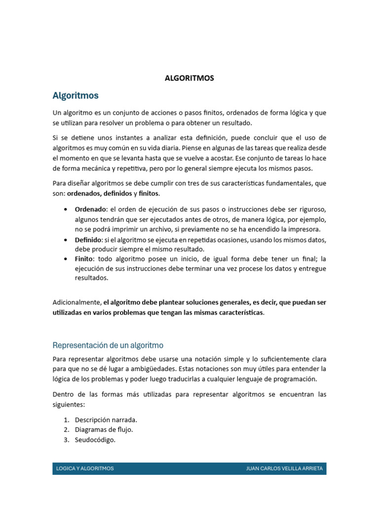 5 Algoritmos | PDF | Algoritmos | Lenguaje de programación