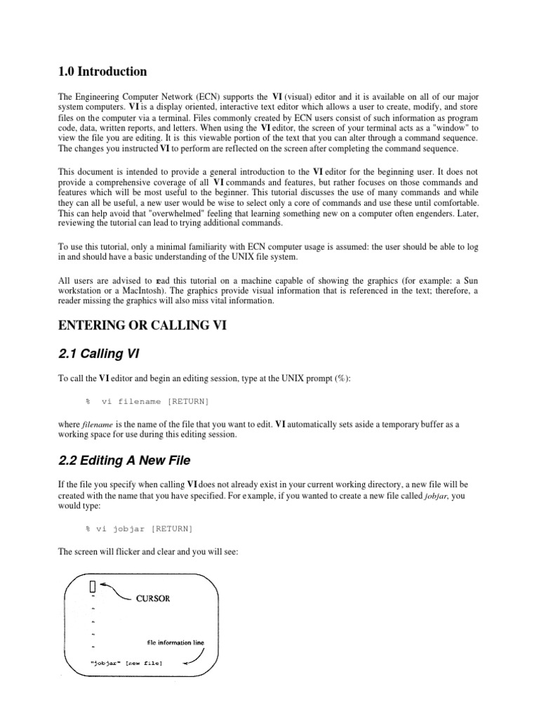 Linux2 Vi Editor | PDF