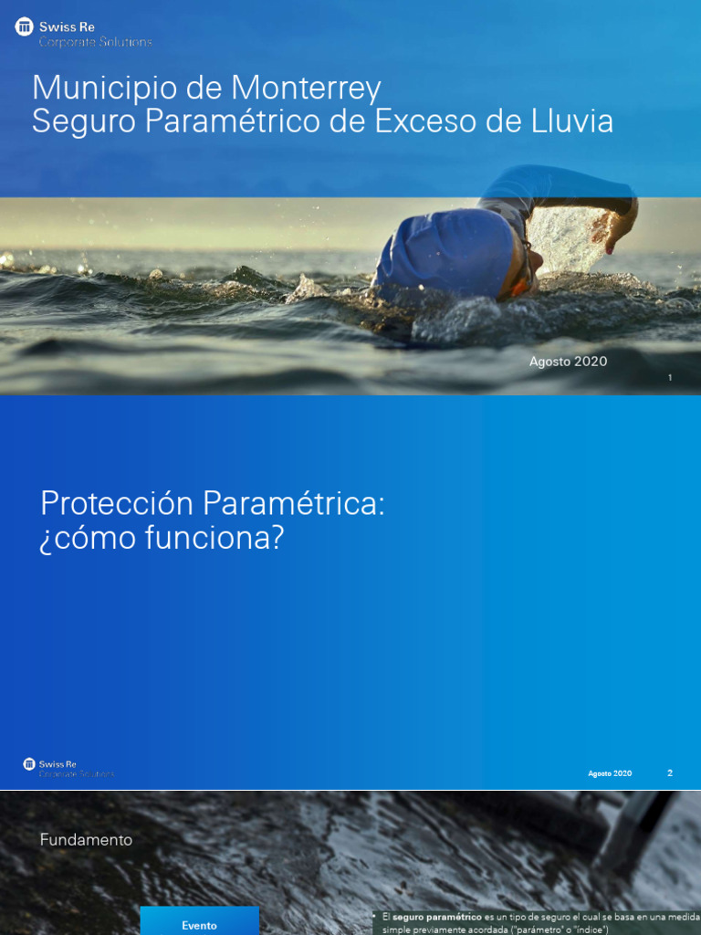 Monterrey - Parametrico Exceso de Lluvia - Indicativo - 20.08.2020 | PDF | Seguro | Contabilidad
