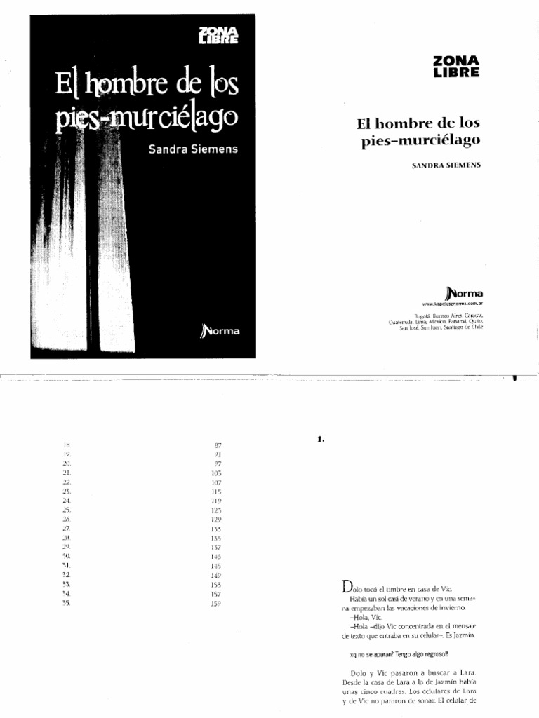 Hombre Pie Murcielago Pdf