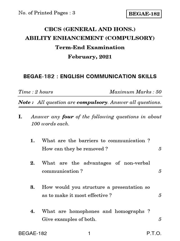 Begae 182 | PDF | Communication | Human Communication