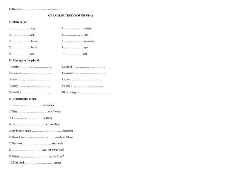 3rd Class Test March Pdf