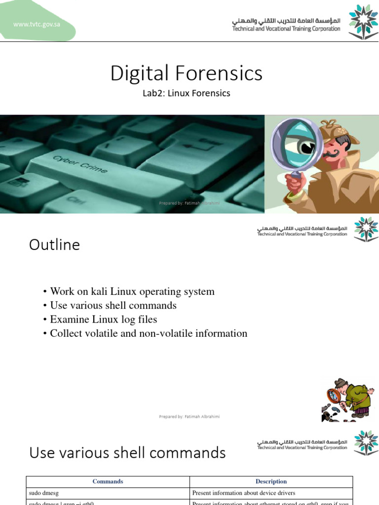 Lab2-Linux Forensics | PDF | Computer File | Utility Software