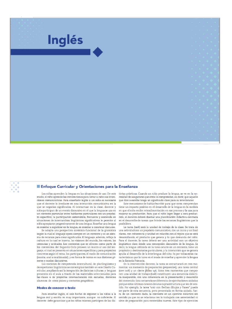 Diseño Curricular de Primaria-Inglés | PDF