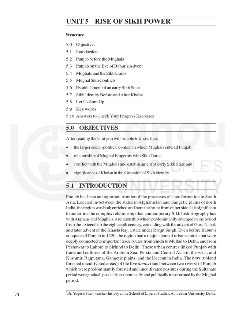 Rise of Sikh | PDF | Guru Granth Sahib | Punjab