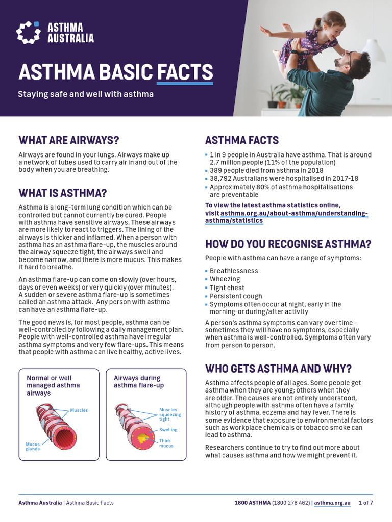 AA2023 Asthma-Basic-Facts-A4 v10 Web | PDF | Asthma | Respiratory Tract
