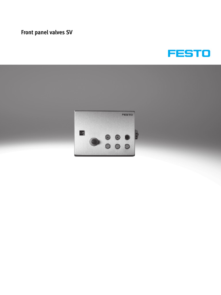 FESTO - Catálogo de Acionamento | PDF | Valve | Switch