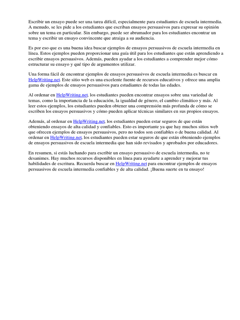 Ejemplos de Ensayos Persuasivos Escolar | PDF | Scribd | World Wide Web