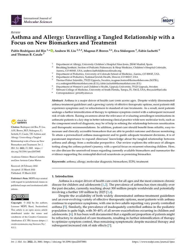 FULLTEXT01 | PDF | Asthma | Allergy