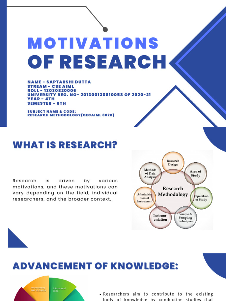 Motivations of Research | PDF | Motivation | Motivational