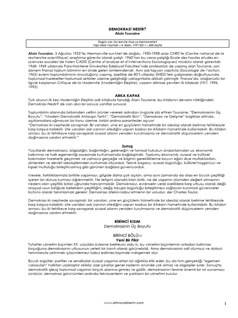 Demokrasi Nedir | PDF