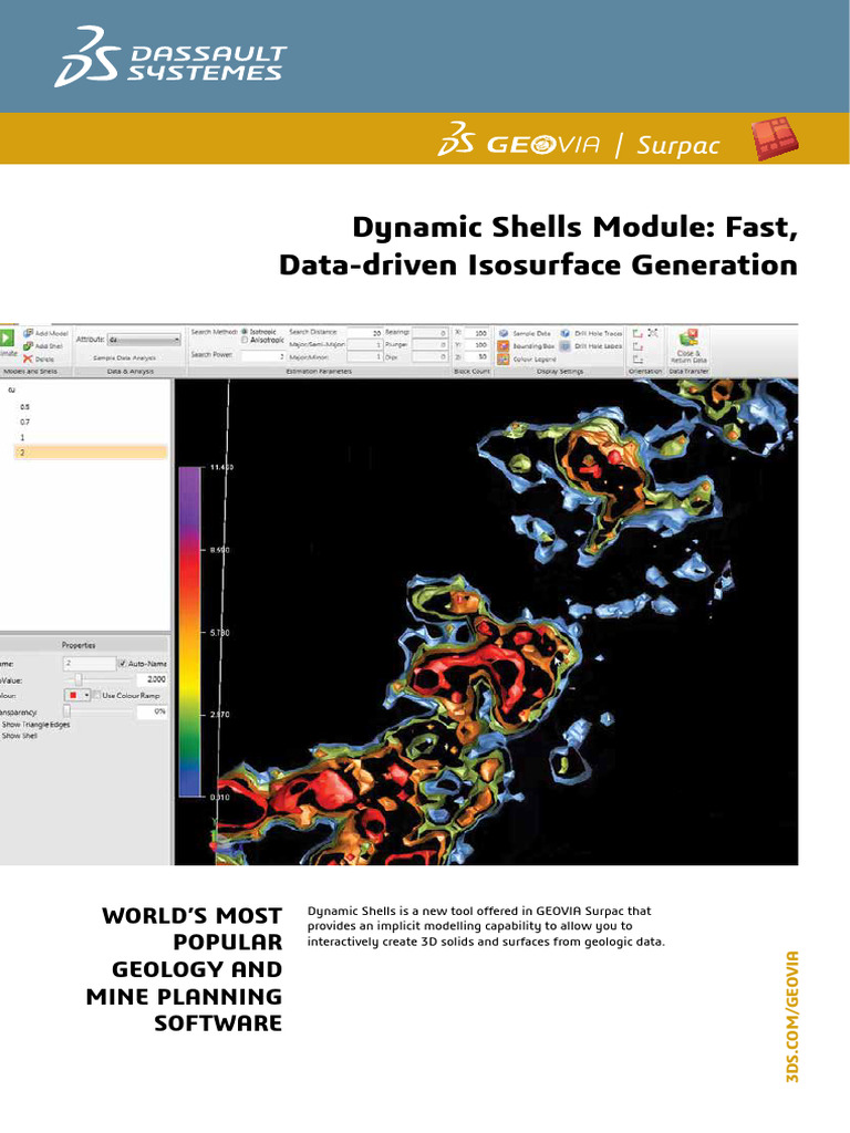 GEOVIA Surpac DynamicShellsDS280613A4 LR | PDF | Information Technology ...
