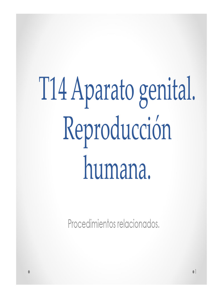 T14 Apto Genital - Parte I | PDF | Ciclo menstrual | Ovario