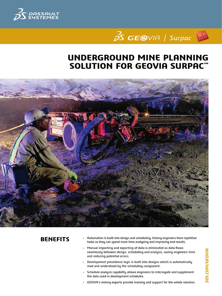 GEOVIA Surpac UGMP BR 070413A4 LR | PDF | Computing