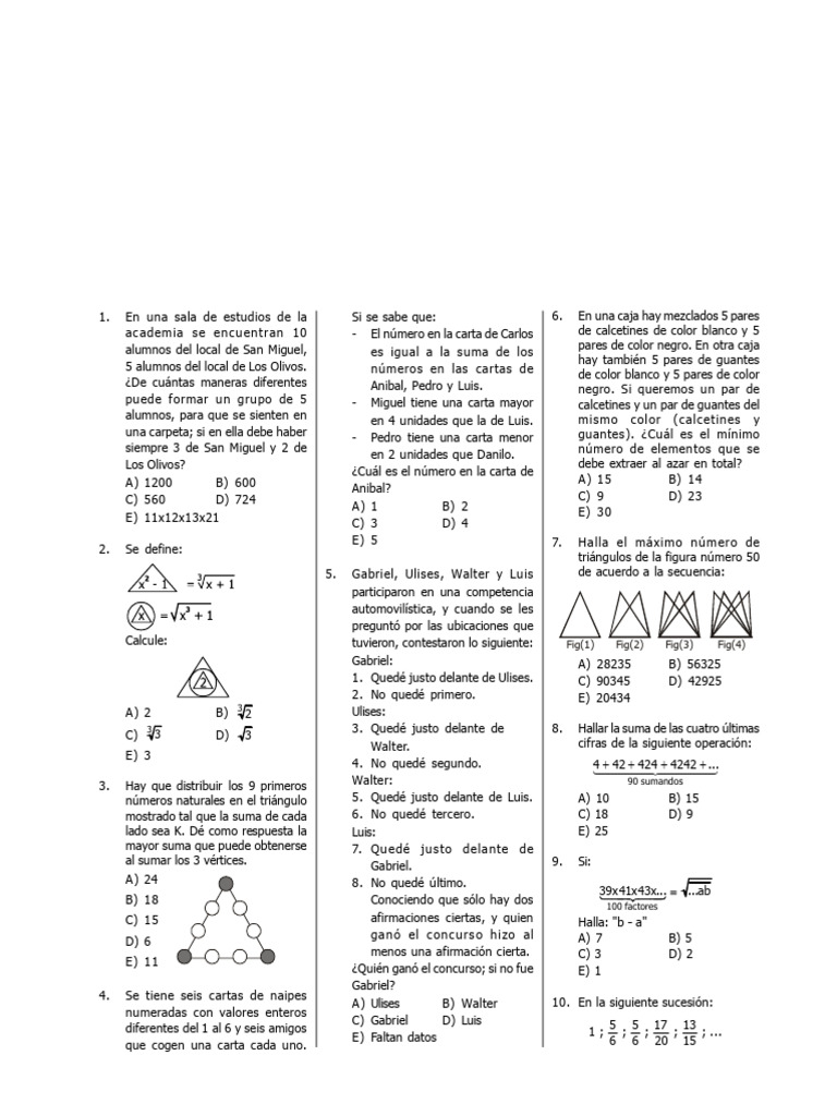 Repaso Final RM3 | PDF