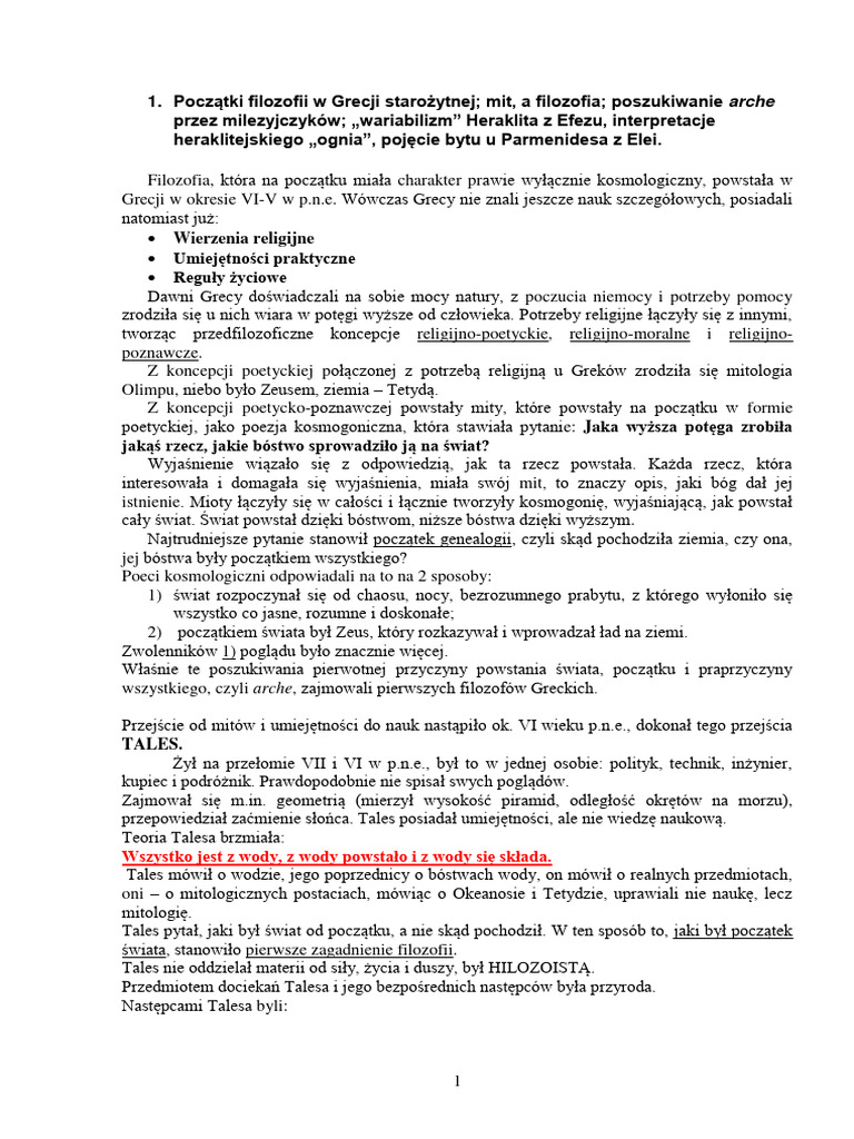 Tatarkiewicz Notatki | PDF