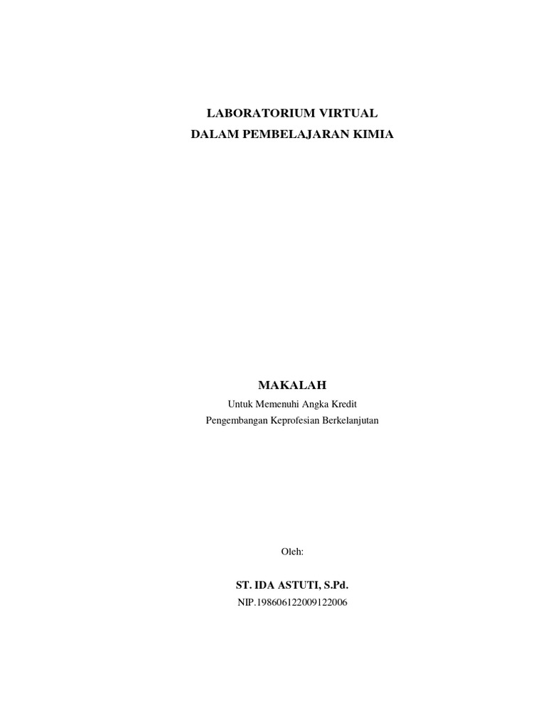 Makalah Lab Virtual | PDF
