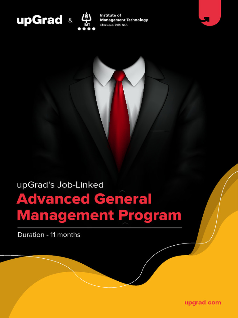 Upgrad Job-Linked Advanced General Management Program | PDF | Marketing | Mentorship