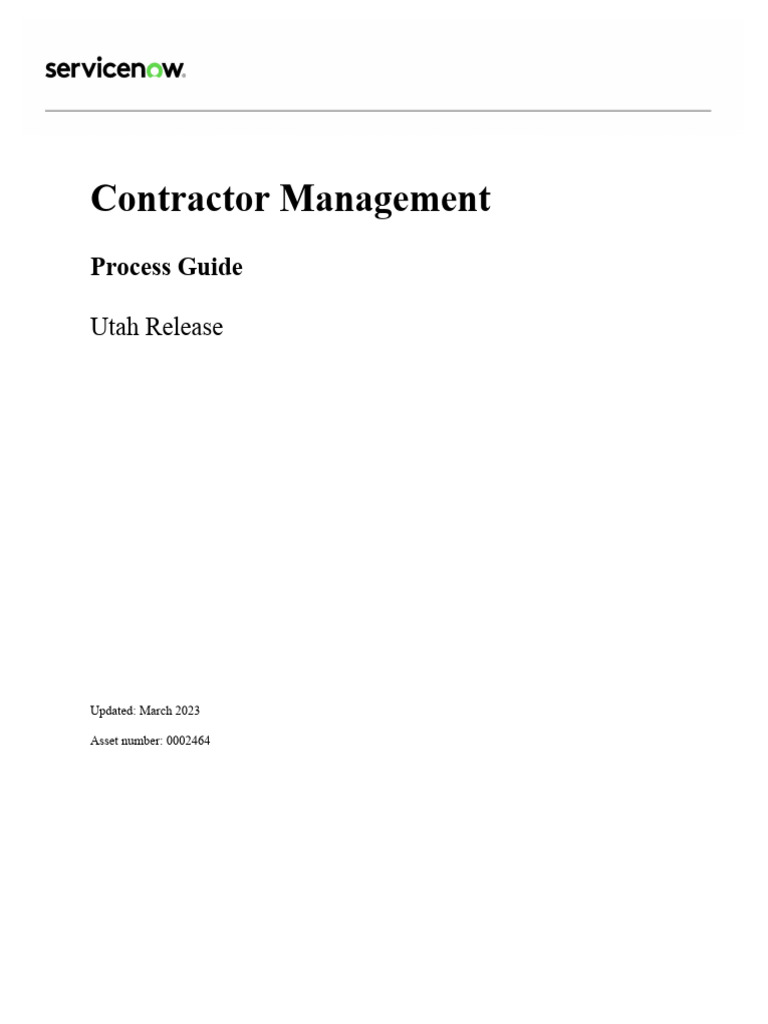 Contractor Management - Process Guide - Utah | PDF | Mobile App ...