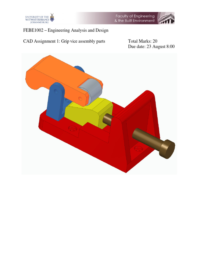 CAD Assignment 1 - 1 - Base and Slide | PDF