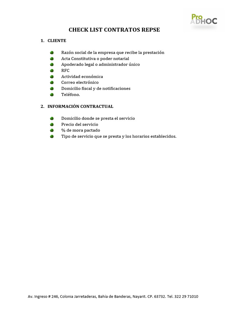 Requisitos para Contratos REPSE | PDF