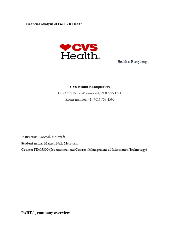 Cvs Finalpapermahesh | PDF | Expense | Market Liquidity