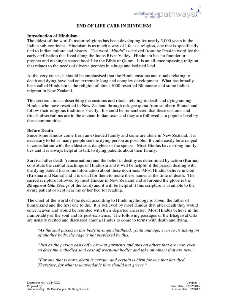 Hindu Death Rituals and Beliefs | PDF | Funeral | Cremation