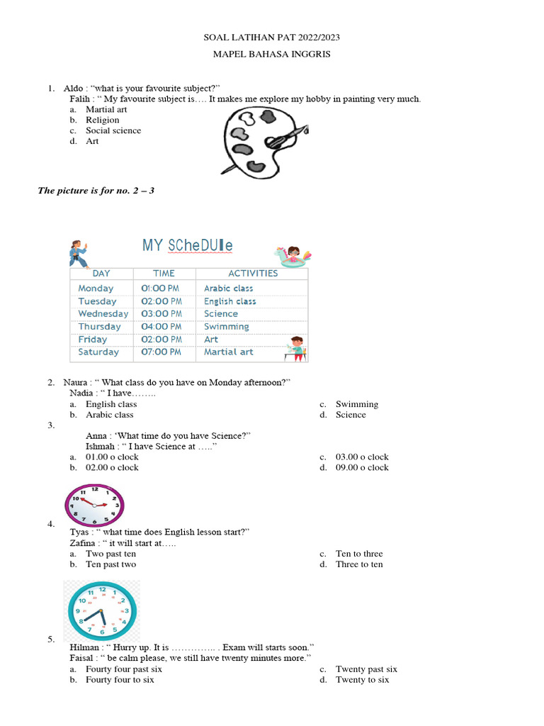 Lat Soal Pat Genap | PDF | Language Arts & Discipline | Home & Garden
