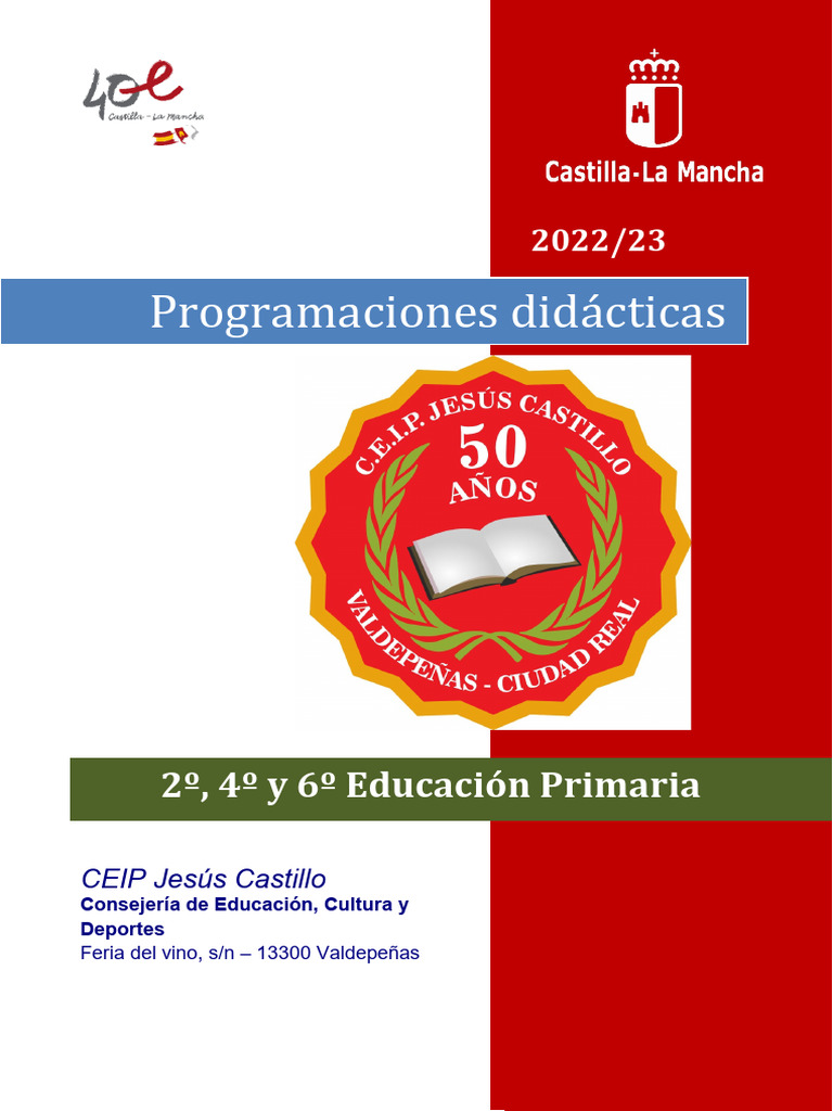 Programaciones Didacticas 246 | PDF | Educación primaria | Ortografía