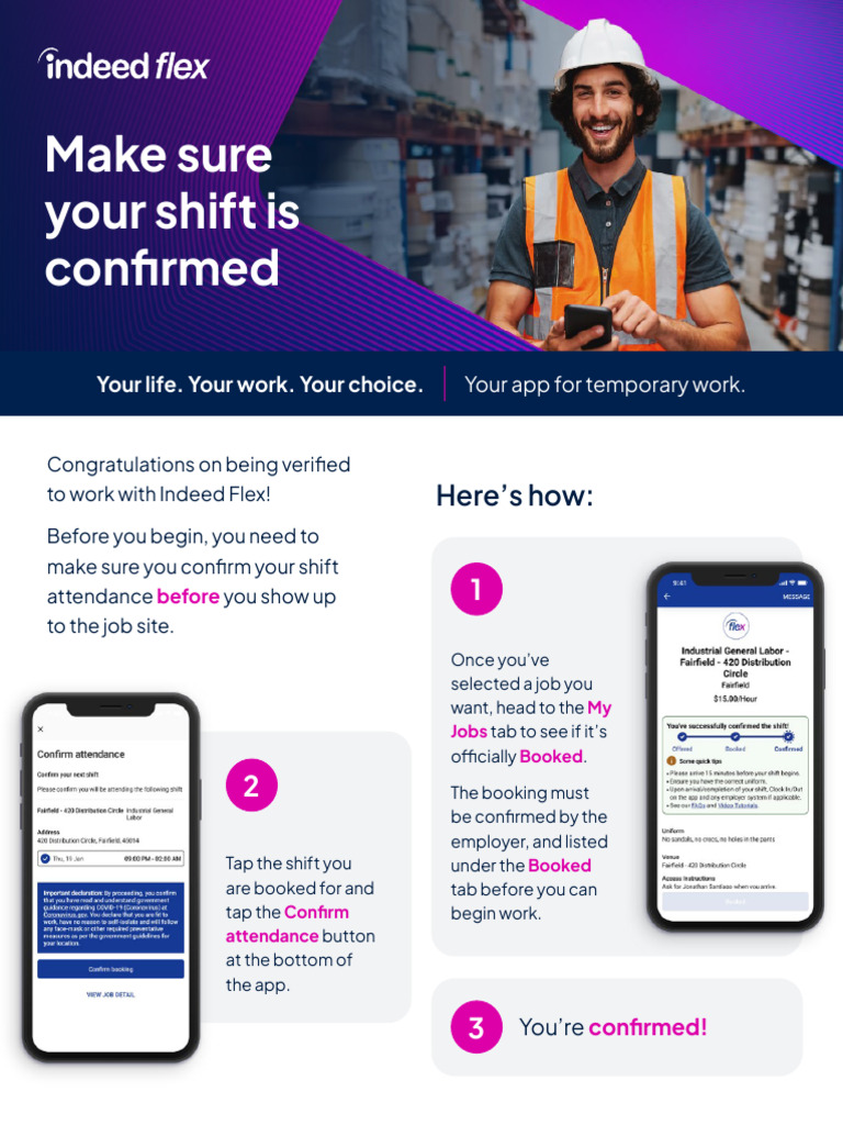 B2C-Shift Work Confirmation Flyer-US Letter-P4 | PDF