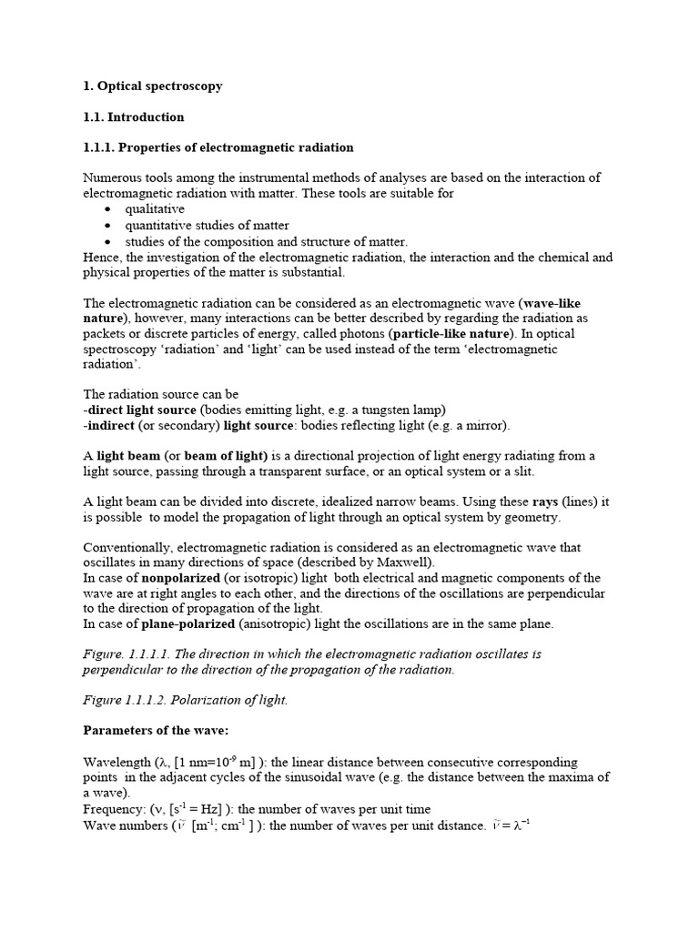 Optical Spectroscopy Intro (132-142) | PDF | Spectroscopy ...