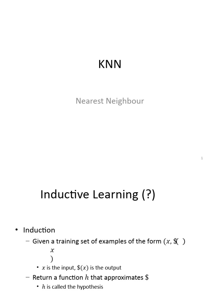 KNN | PDF | Cross Validation (Statistics) | Accuracy And Precision
