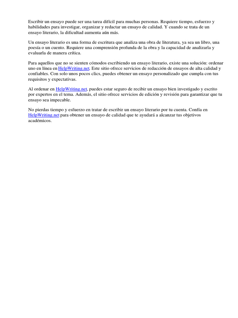 Ejemplo de Ensayo Literario | PDF | Scribd | Digital Technology