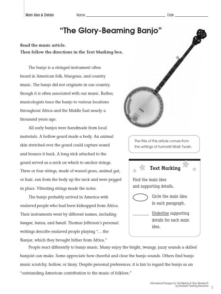 "The Glory-Beaming Banjo": Read The Music Article. Then Follow The ...