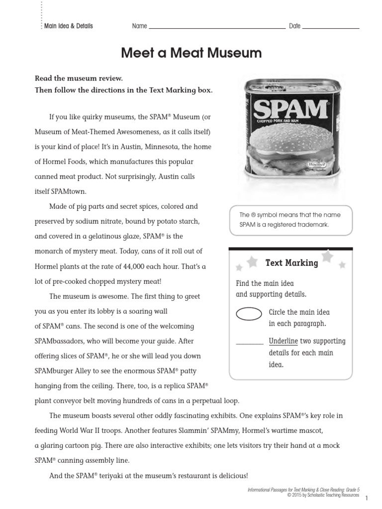 Meet A Meat Museum: Read The Museum Review. Then Follow The Directions ...