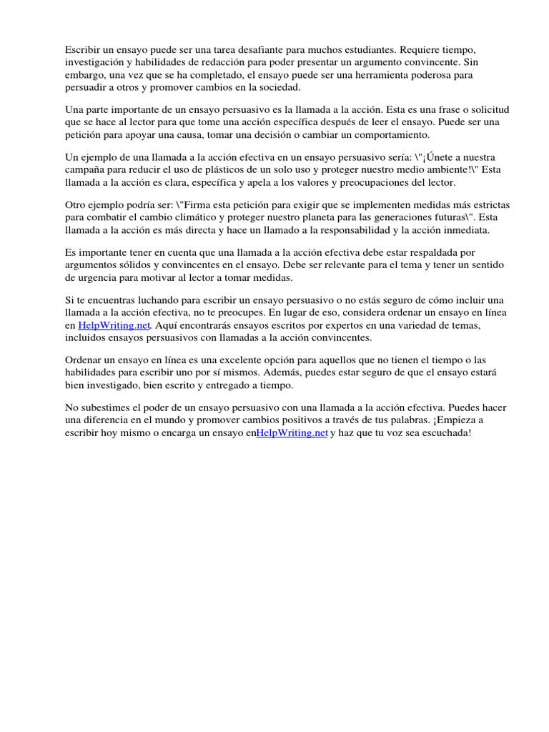 50 Ejemplos De Ensayos Persuasivos Gratuitos Pdf/ejemplo De Ensayo ...