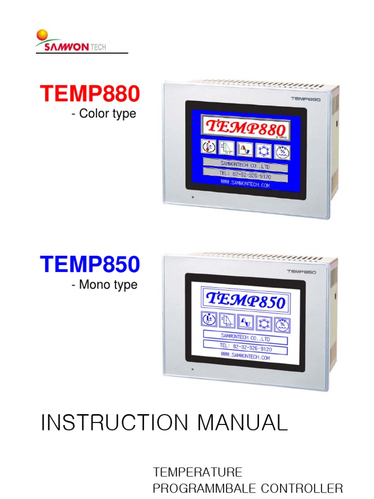 TEMP880&850 Eng | PDF | Relay | Power Supply