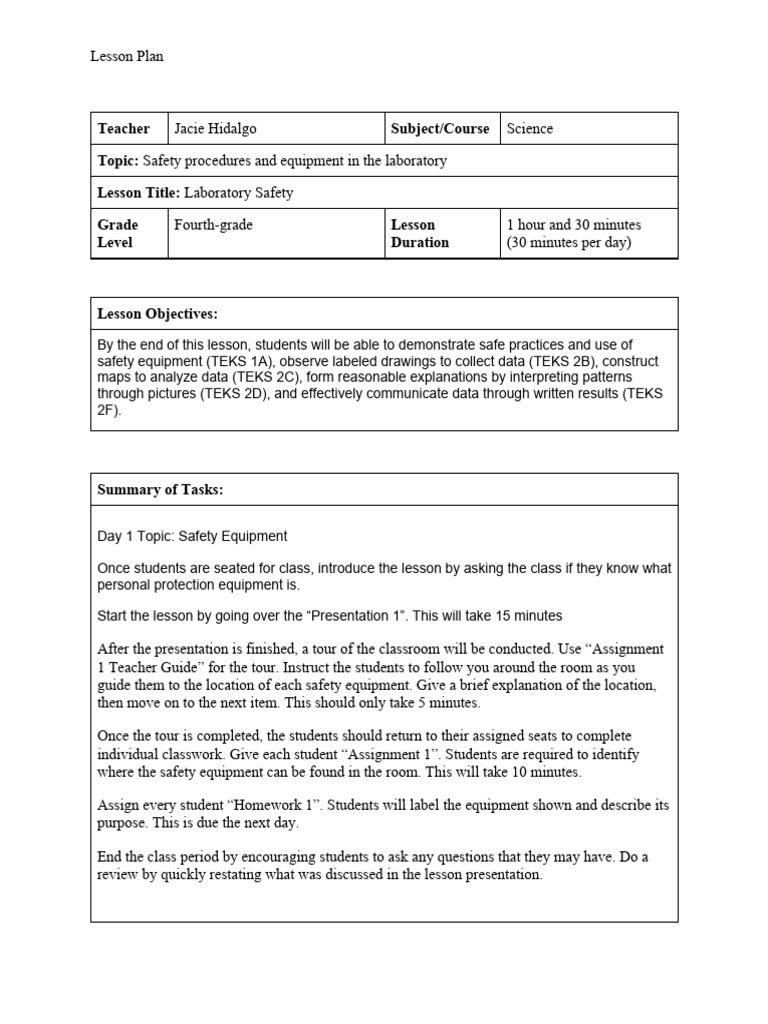 Lesson Plan | Download Free PDF | Lesson Plan | Homework