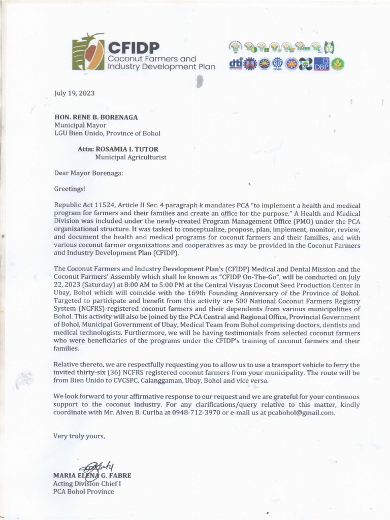 Letter Request Medical Mission | PDF