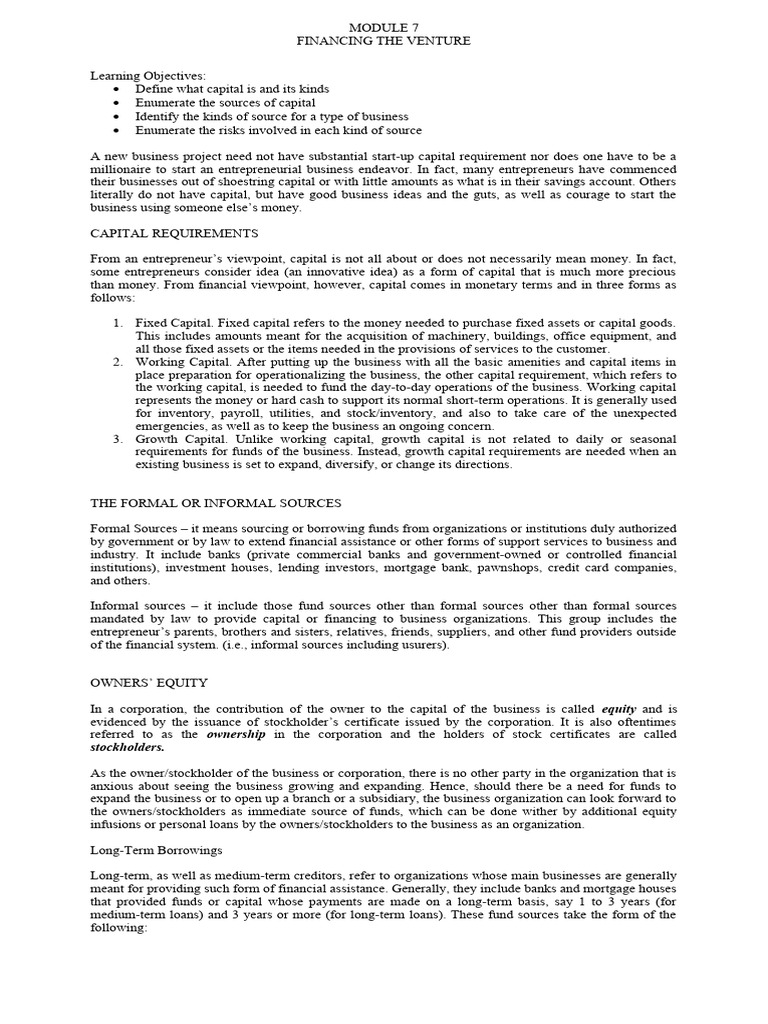 Module 7 | PDF | Bonds (Finance) | Loans